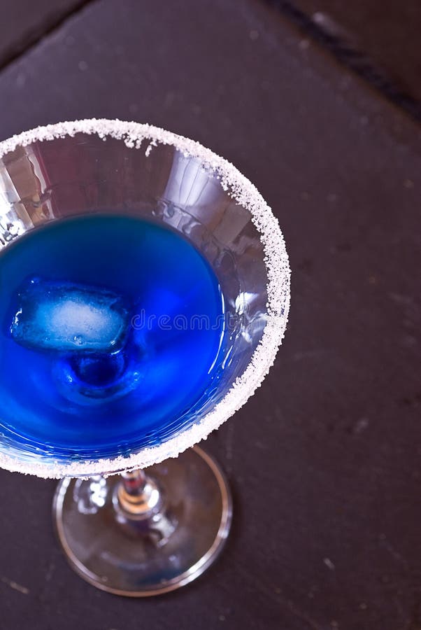 Blue cocktail stock photo. Image of translucent, full - 15535532