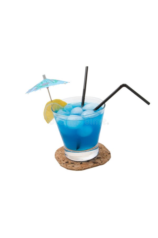 Blue Cocktail stock photo. Image of isolated, refreshment - 2689940