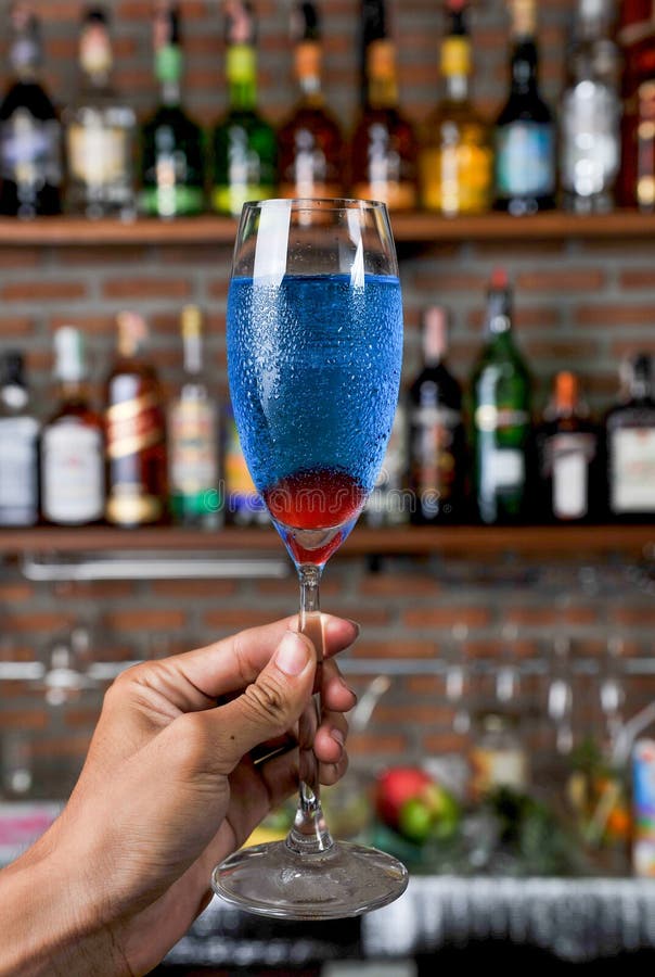 Blue cocktail stock photo. Image of cool, citrus, beverage - 23576406