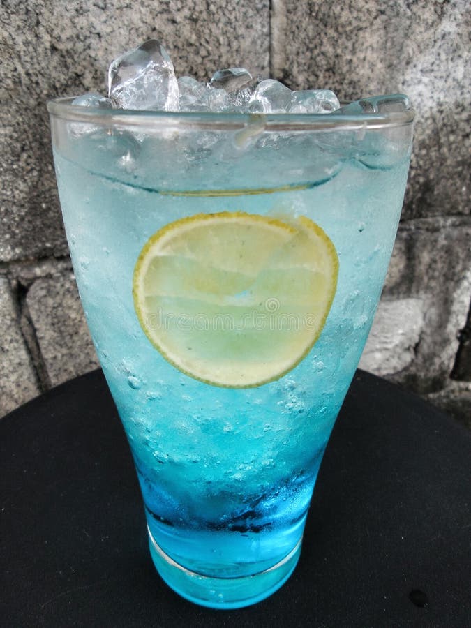 Blue cocktail stock image. Image of sweet, lemon, freshness - 37357921