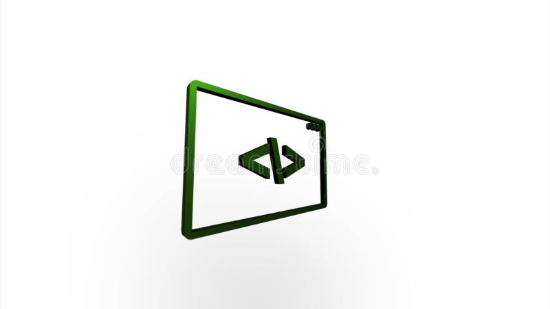 Realistic Code Scrolling Animation in Dark IDE Style Stock Video ...