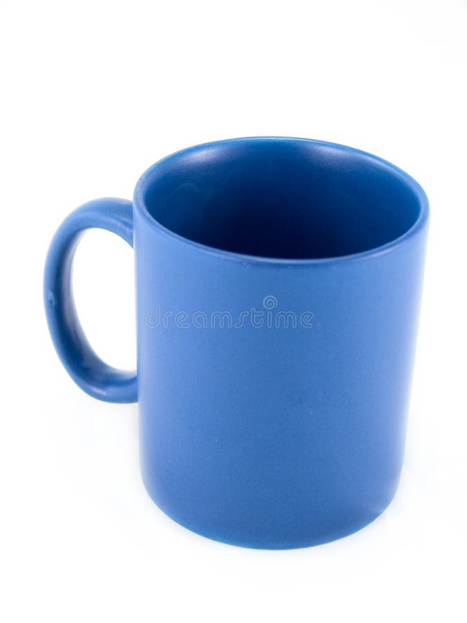 Blue Coffee Cup stock image. Image of object, blue, brown - 31695367