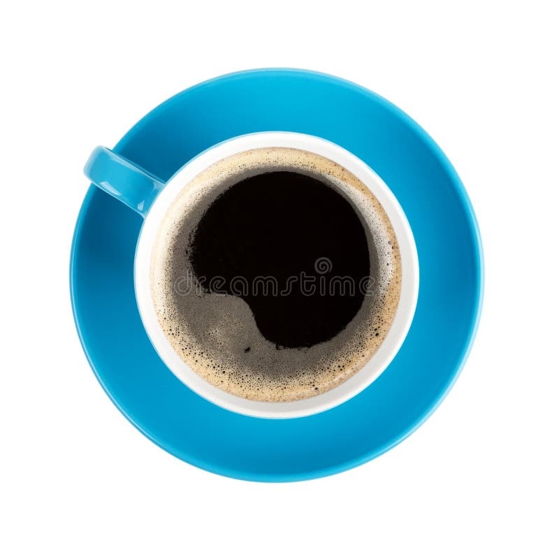 Blue Coffee Cup stock image. Image of object, blue, brown - 31695367