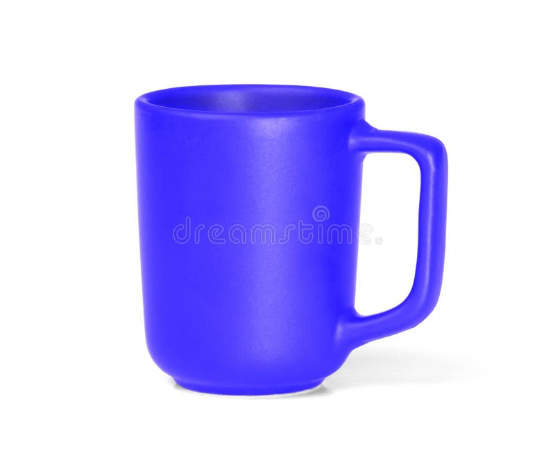 Blue Coffee Mug with Espresso Isolated Stock Image - Image of ceramics ...