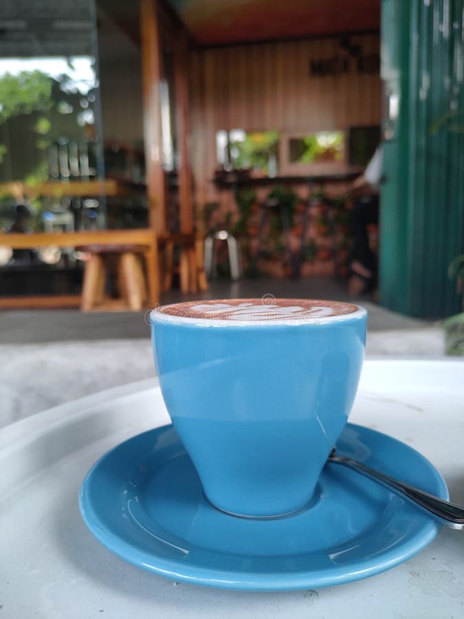 Blue coffee shop stock image. Image of bottle, food - 261667085