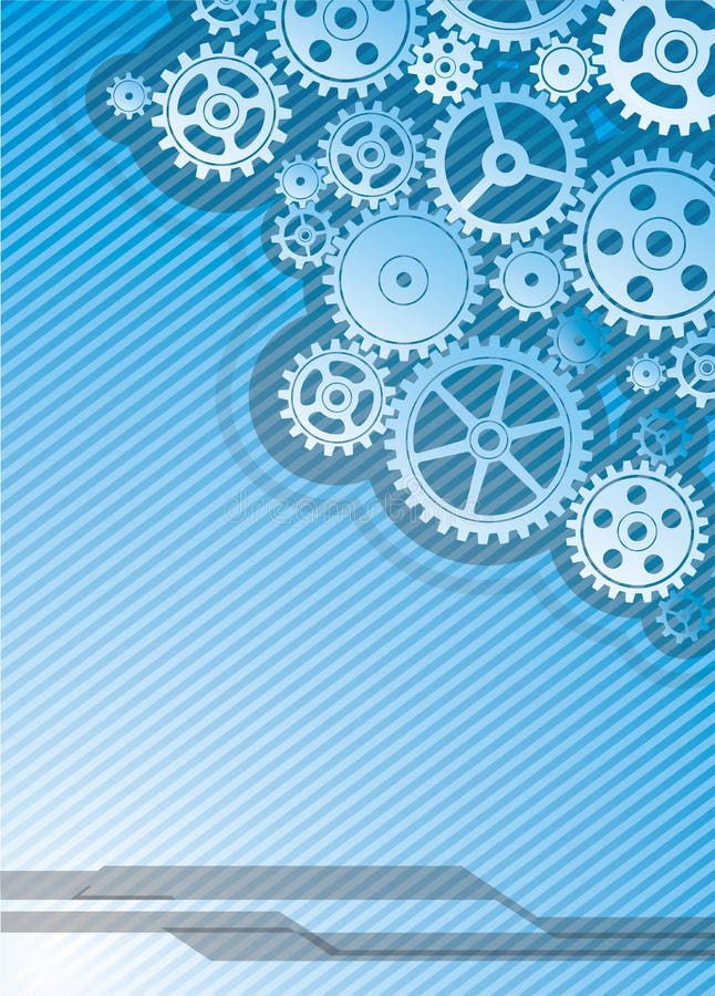 Blue Cogs Background Picture. Image: 20502126