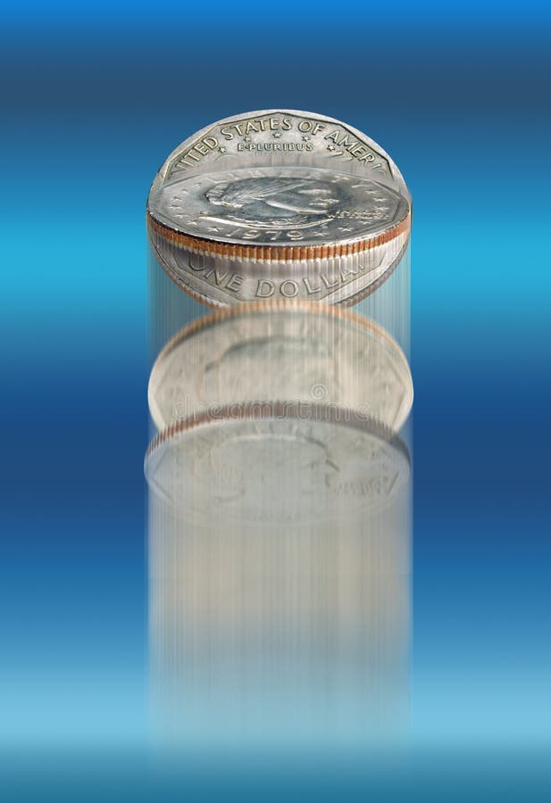 Blue coin toss stock image. Image of finance, change, strategy - 8327337