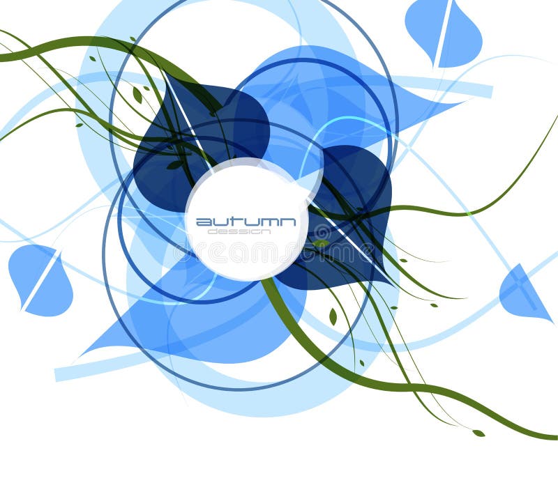 Ice-cold Abstract Meanders Illustration. Stock Illustration ...