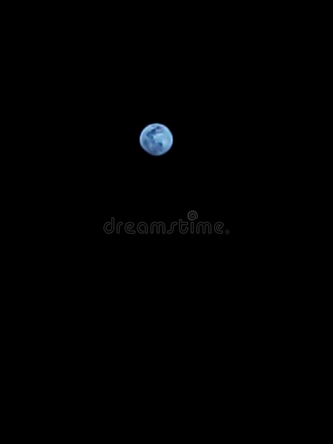 Blue Cold Moon in the Dark Sky Stock Image - Image of dark, blue: 164697723