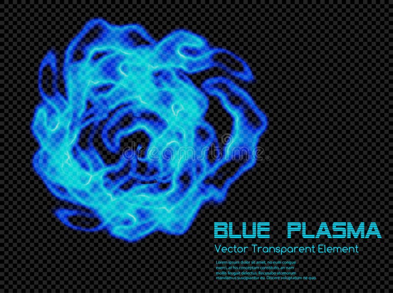 Blue Cold Plasma Ball - Transparent Vector Nonthermal Plasm Roll Stock ...