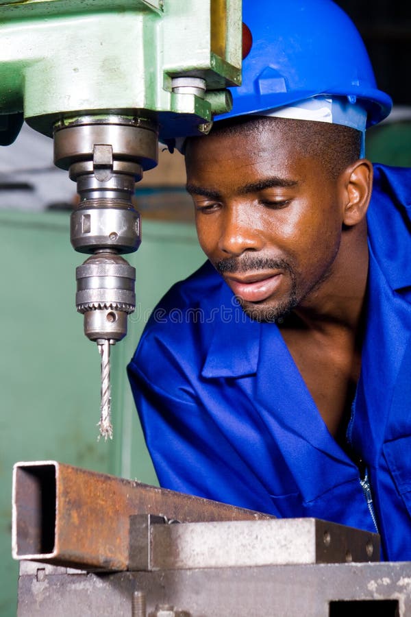 Blue collar worker stock image. Image of hose, aged, helmet - 22988945