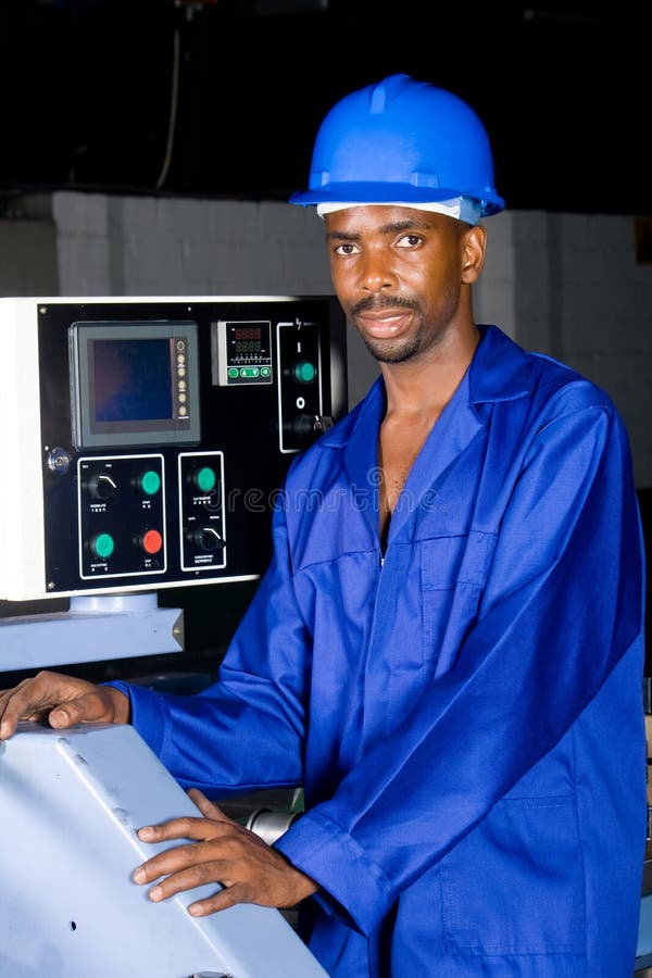 Blue collar worker stock image. Image of inspector, face - 7671823