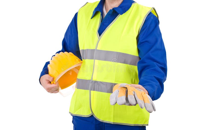 Blue collar worker. stock image. Image of construction - 34607593