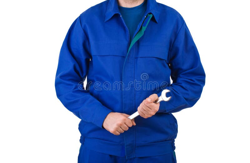 Blue collar worker. stock image. Image of mechanic, employee - 34684819