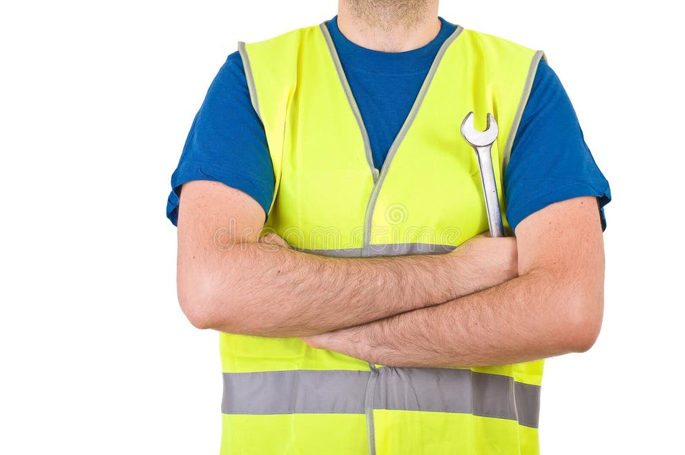 Blue collar worker. stock photo. Image of labor, laborer - 34685230