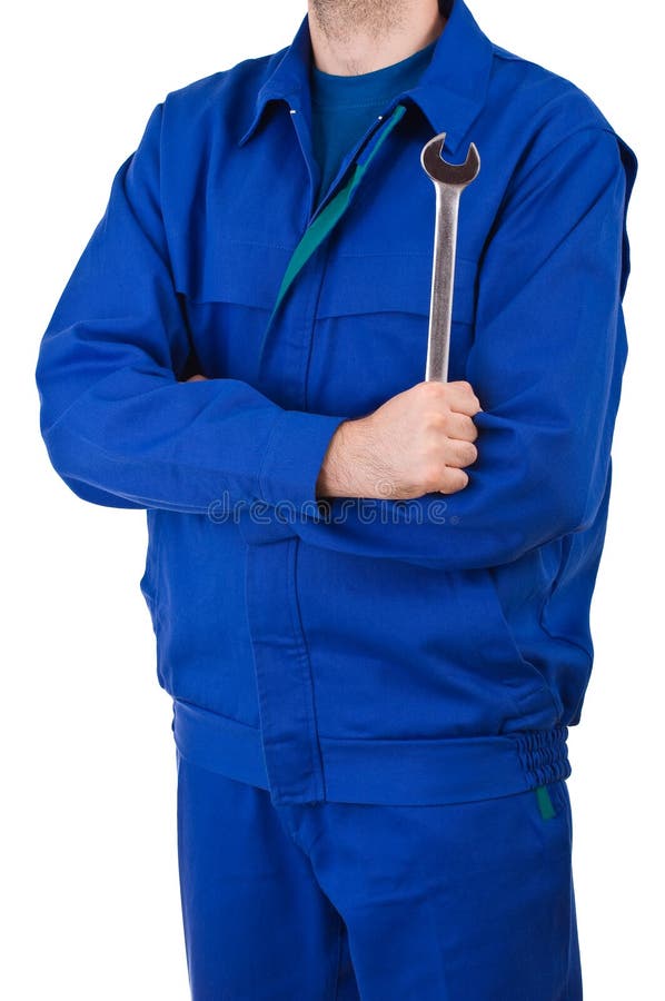 Blue collar worker. stock image. Image of profession - 34686181