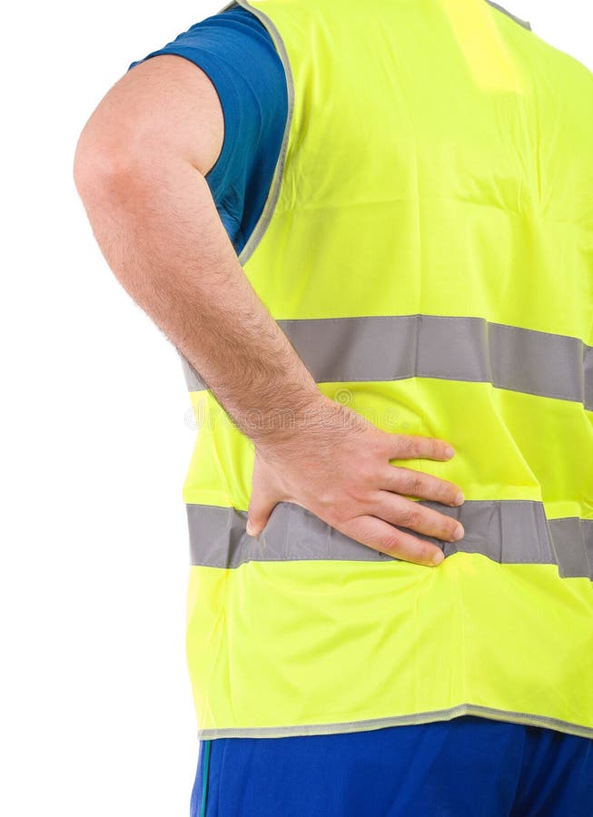 Blue collar worker. stock image. Image of backpain, employee - 34754951
