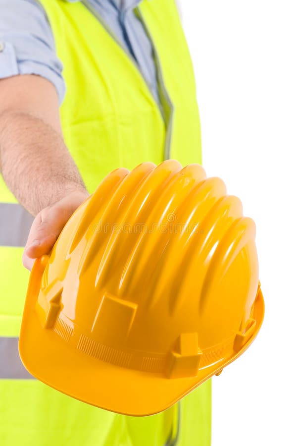 Blue collar worker. stock image. Image of headgear, carpentry - 35182685
