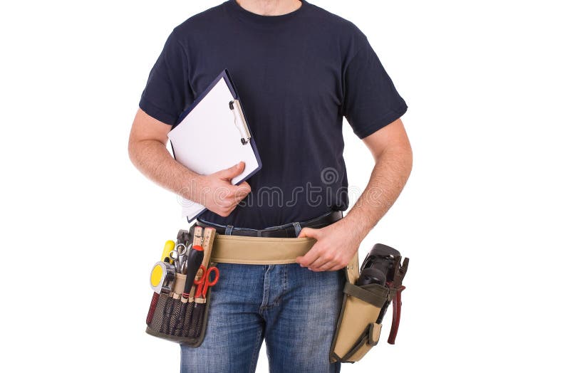 Blue collar worker. stock photo. Image of carpenter, manpower - 36041018