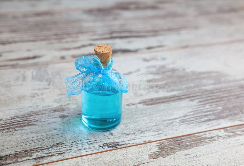 Blue Cologne in Lying Bottle Stock Photo - Image of cosmetics ...