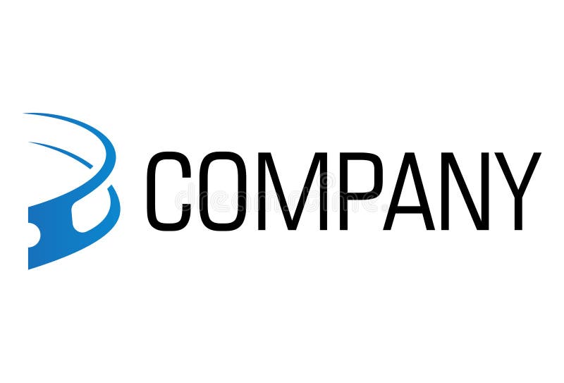 Blue Color Abstract Tech Ticket Logo Design Stock Vector - Illustration ...