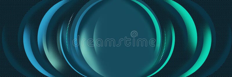 Blue Color Aurora Banner Design for Backgrounds Stock Illustration ...