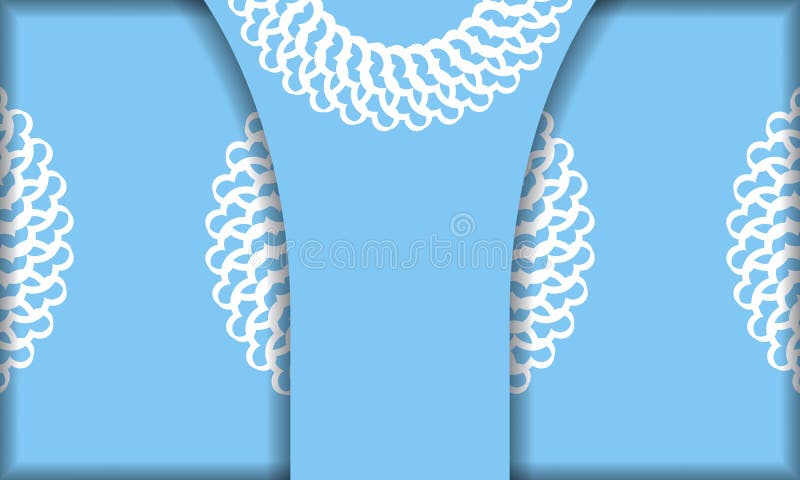 Blue Color Background with Abstract White Pattern for Design Under Logo ...