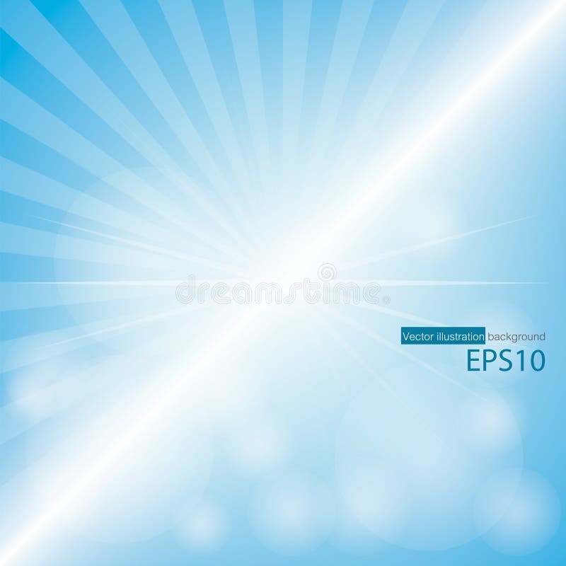 Blue Color Circle Swirl Burst Background Stock Vector Illustration
