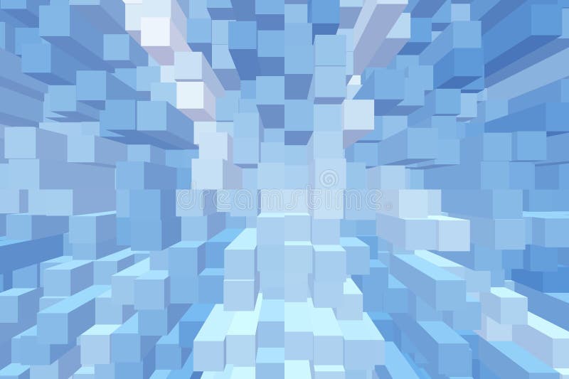 Blue Color Block Abstract Pattern Illustration Background Stock ...