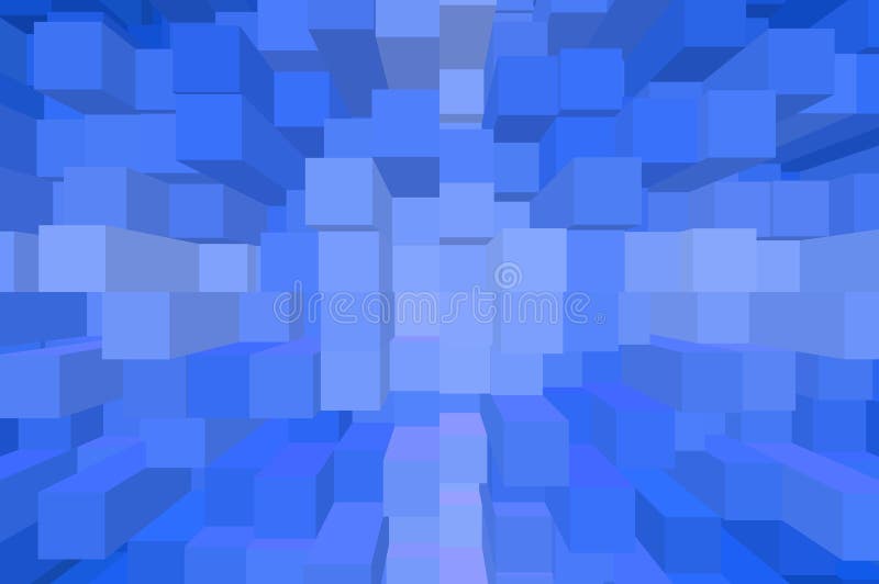 Blue Color Blocks Abstract Pattern Illustration Background Stock ...