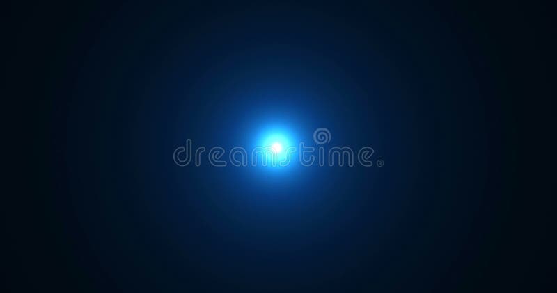 Blue Color Bright Lens Flare Rays Light Flashes Leak Movement for ...
