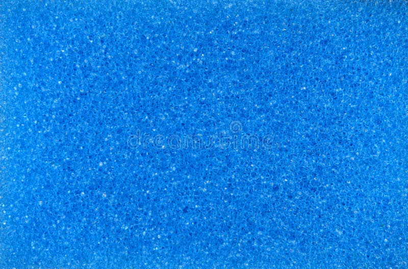 Blue Color Cleaning Sponge Texture Stock Image - Image of closeup ...