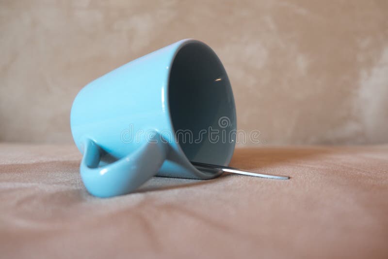 Blue color coffee cup stock image. Image of coffee, cafe - 75169169