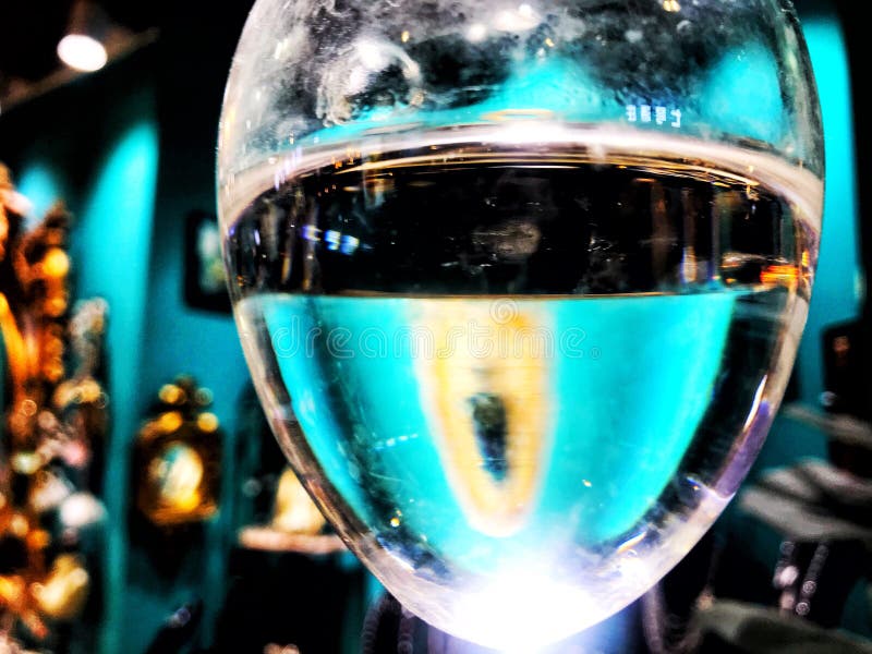 This Image Was Done Inside the Market through the Glass Drop Stock ...