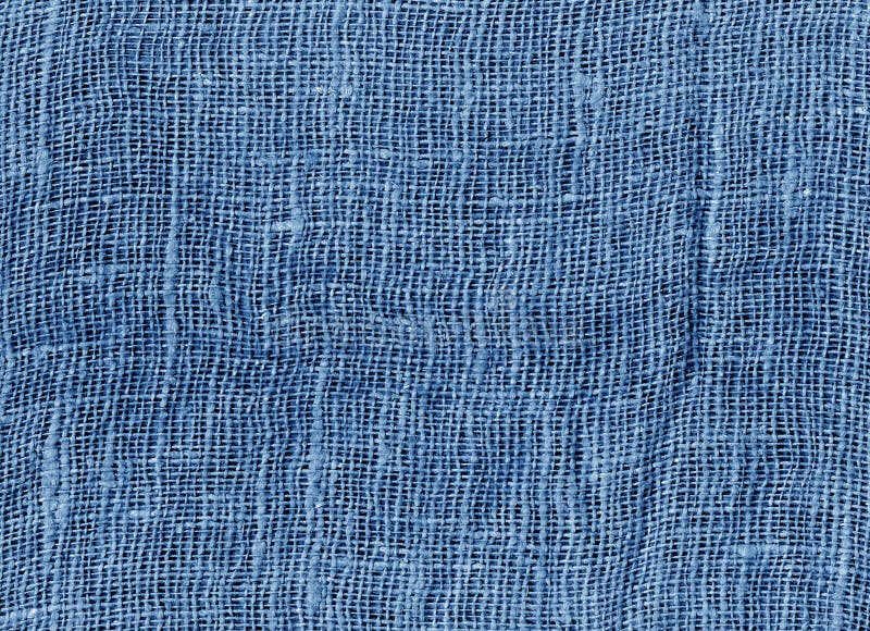 Blue Color Cotton Texture Background. Stock Photo - Image of closeup ...