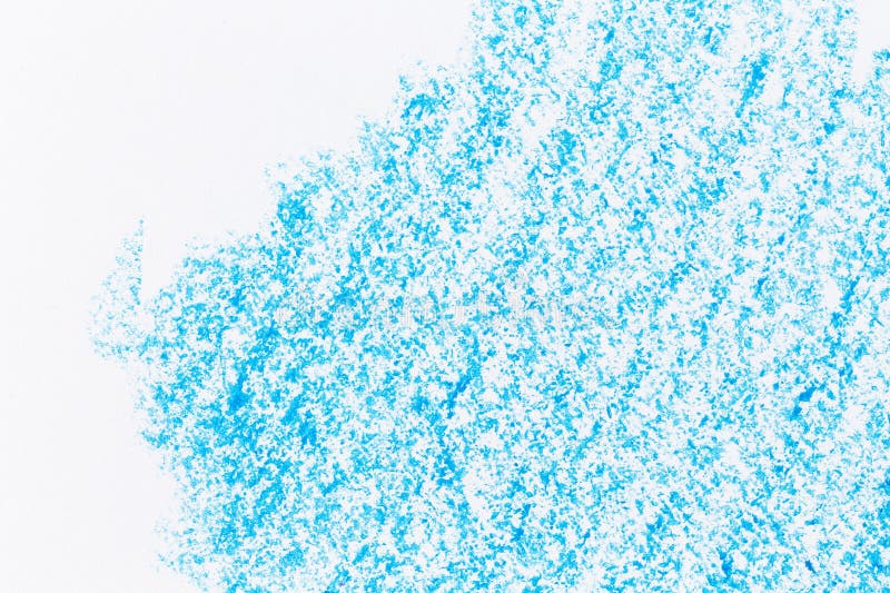 Blue Color Crayon Hand Drawing Texture Stock Photo - Image of stroke ...