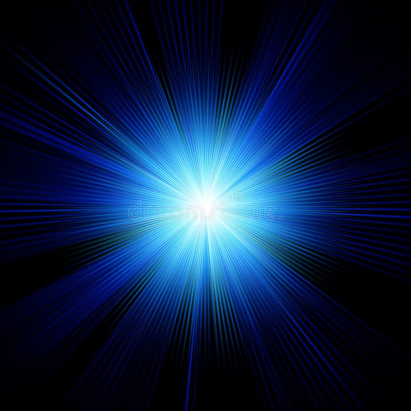 Blue Color Design with a Burst. EPS 10 Stock Vector - Illustration of ...