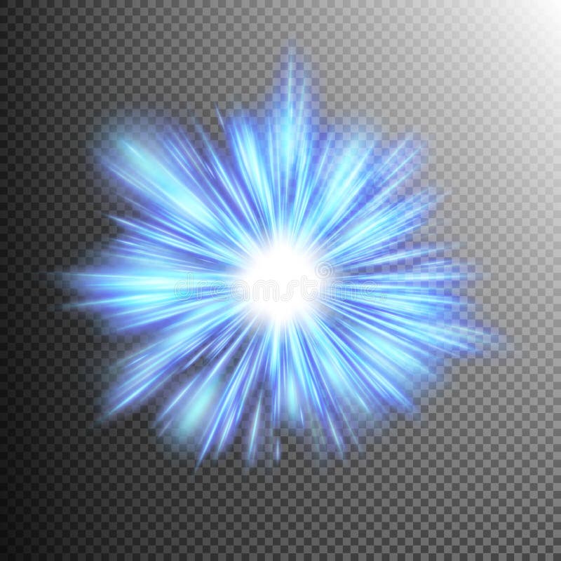 Blue Color Design with a Burst. EPS 10 Stock Vector - Illustration of ...