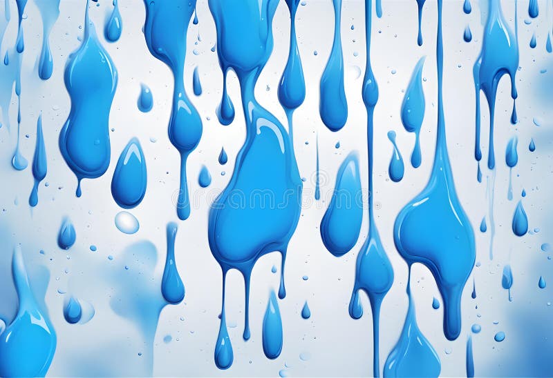 Blue Color Drop Paint Abstract Background Stock Illustration ...