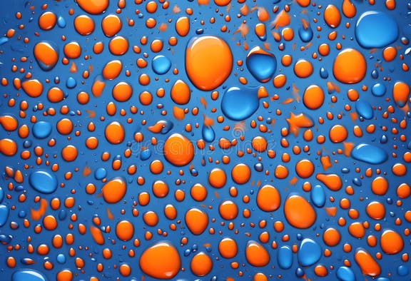 Blue Color Drop Paint Abstract Background Stock Illustration ...