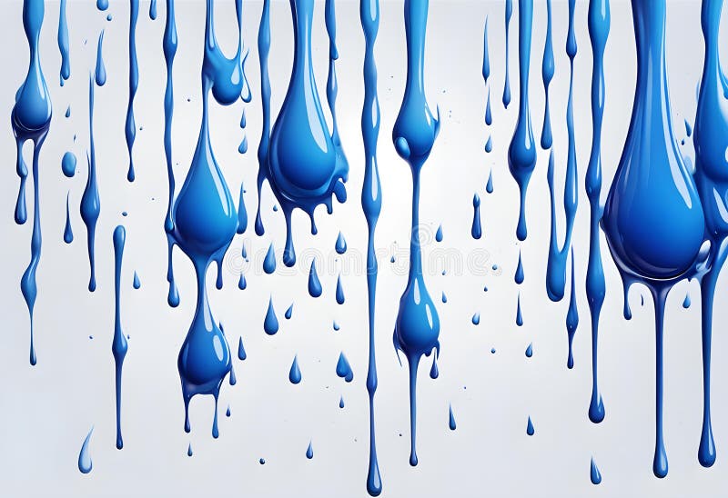 Blue Color Drop Paint Abstract Background Stock Illustration ...