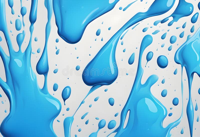 Blue Color Drop Paint Abstract Background Stock Illustration ...