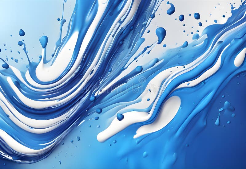 Blue Color Drop Paint Abstract Background Stock Illustration ...