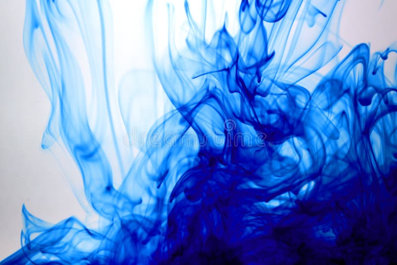 Blue Color Drops in Water Background Stock Image - Image of abstract ...