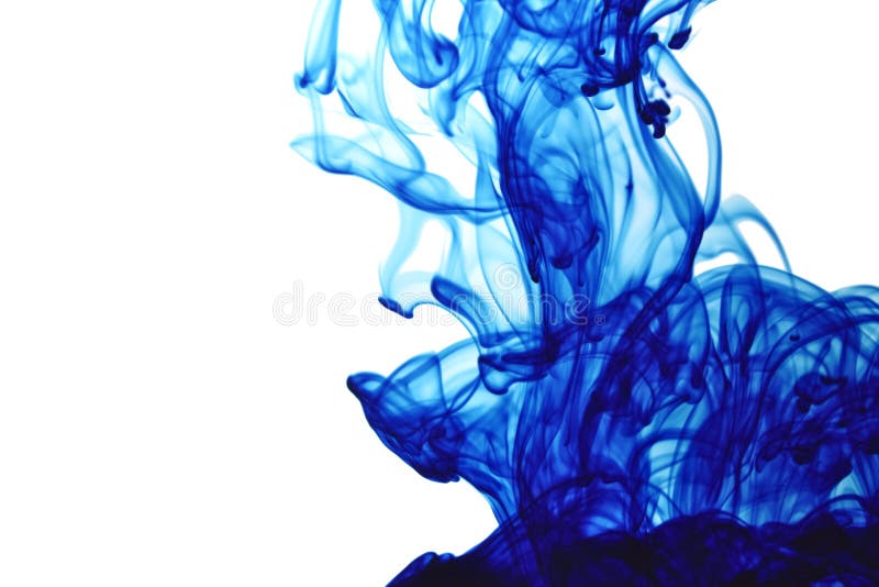 Blue Color Drops in Water Background Stock Image - Image of cloud ...