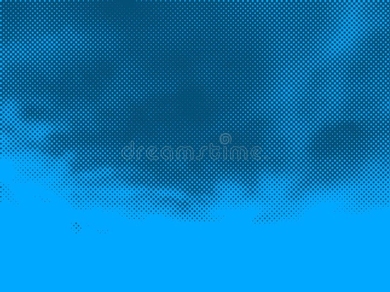 Blue Color Halftone Comic Book Cover Background Dotted Gradient Empty ...