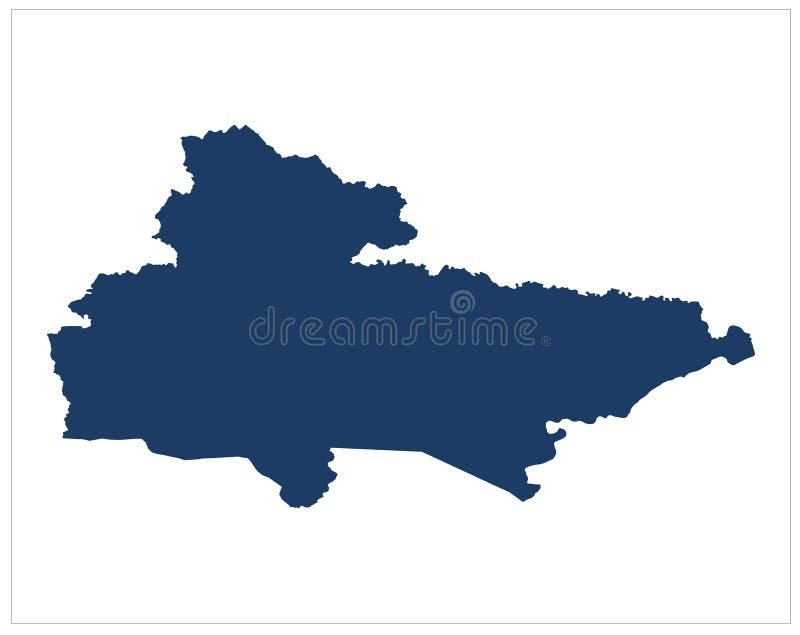 Lumbini Administrative Zone Watercolor Map of Nepal Stock Illustration ...