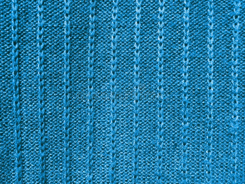 Blue Knitted Textured Background Stock Image - Image of pattern, color ...