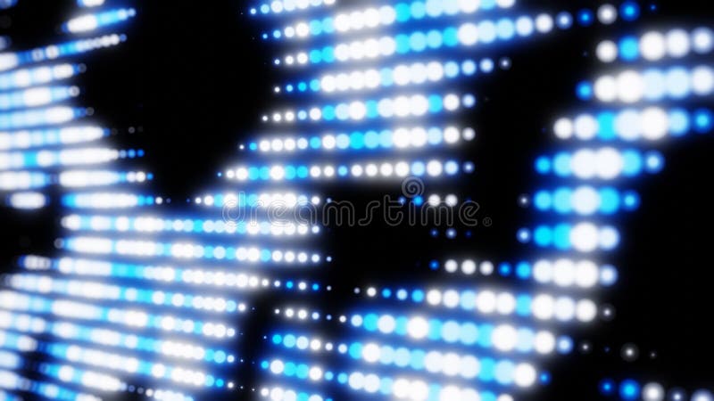 Blue Color Line Art and Dot Design Flowing Randomly. Seamless Loop. 3d ...