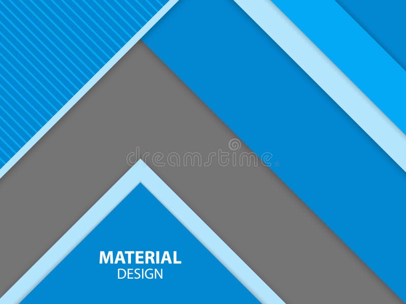 Blue Color Material Design Background Stock Vector - Illustration of ...